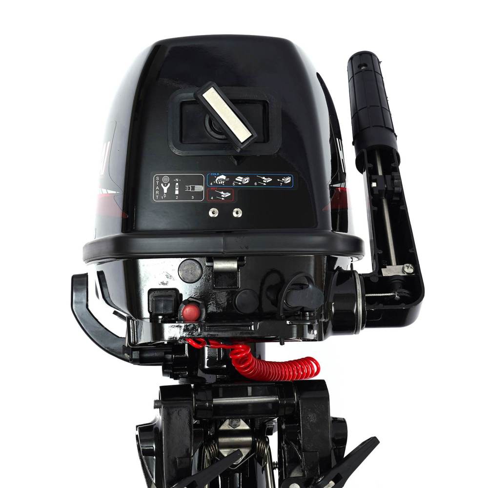 HANGKAI Outboard Motor, 6 HP 2-Stroke Outboard Motor Tiller Shaft ...