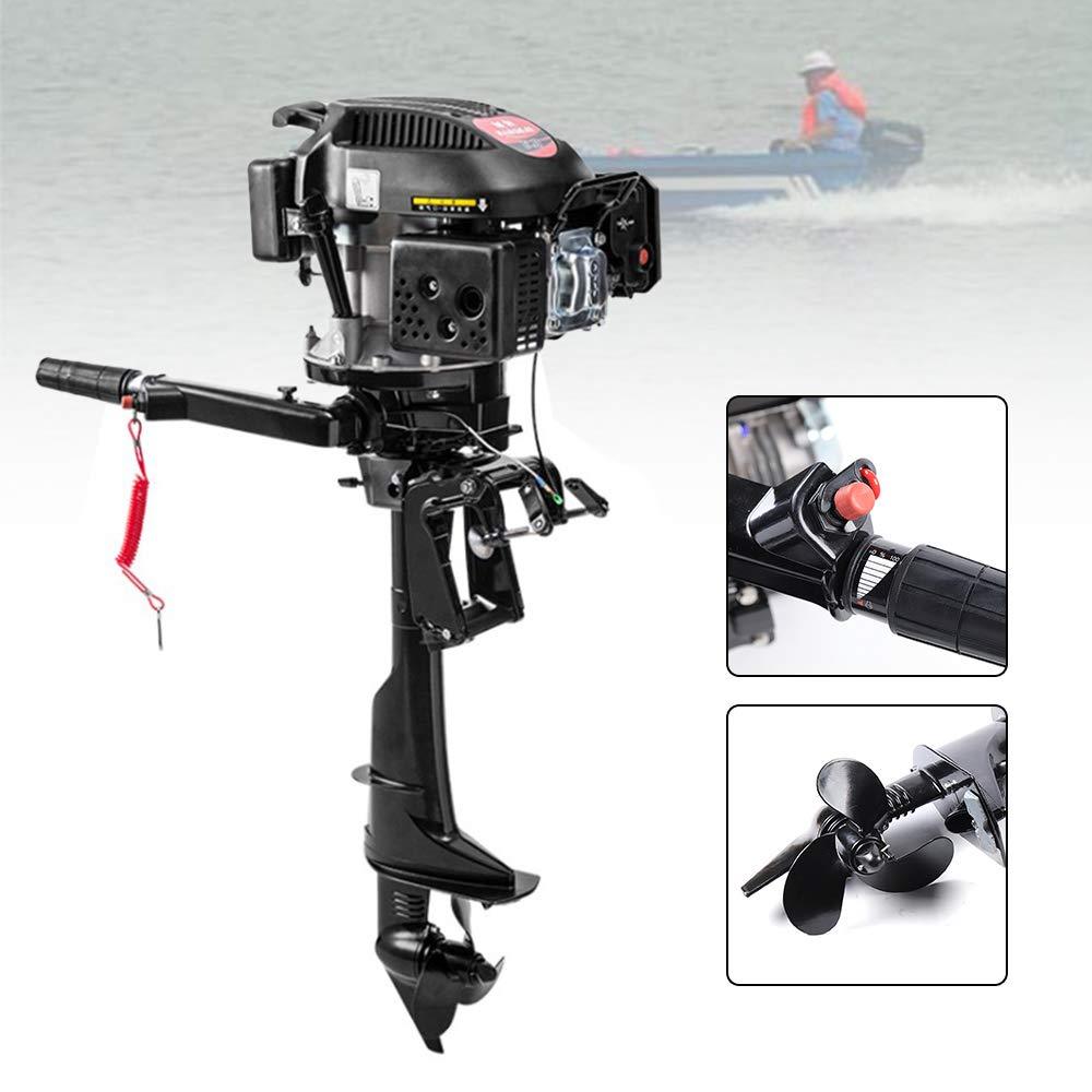 HANGKAI 6HP 4Stroke Outboard Motor Boat Engine w/Air Cooling System 2500RPM