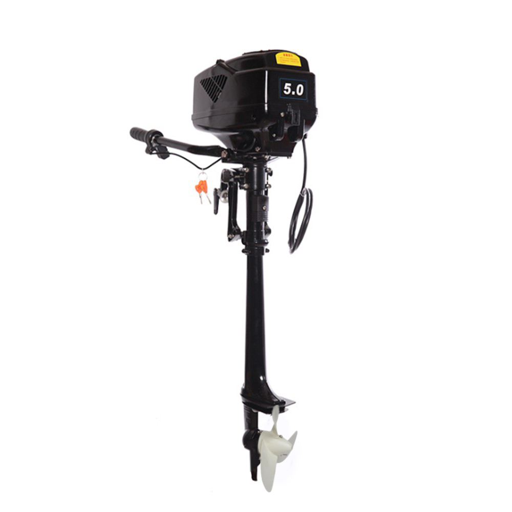 HANGKAI 5HP Outboard Motor Heavy Duty High-Speed Inflatable Fishing ...