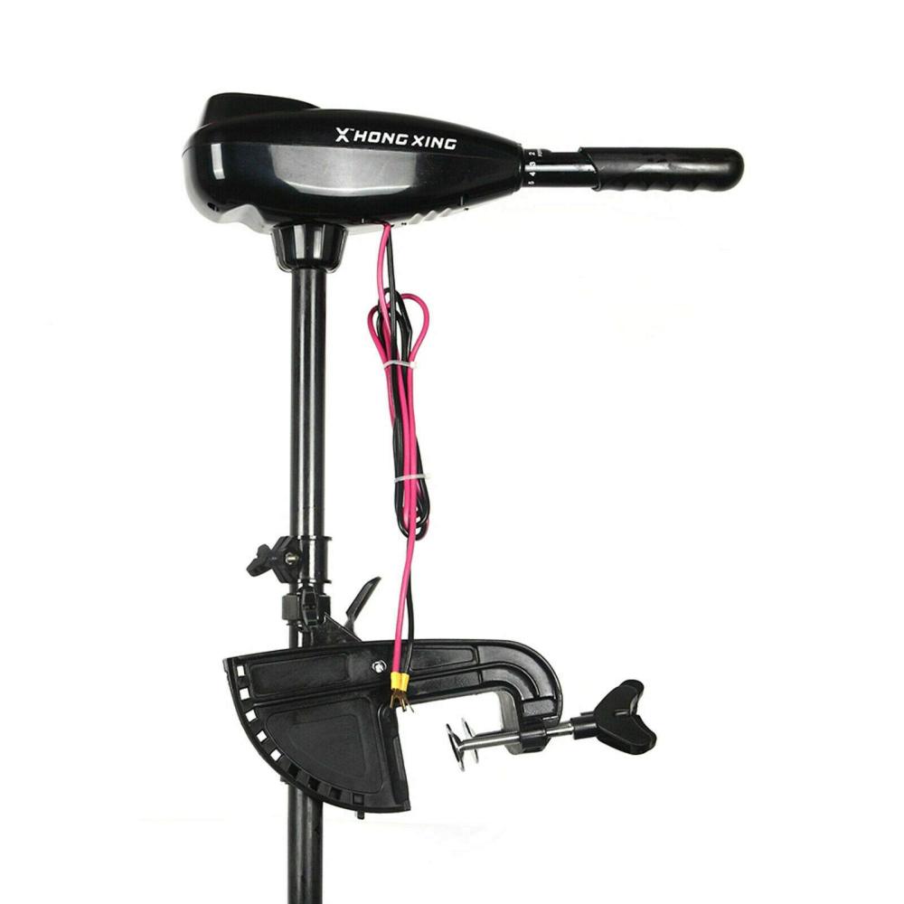80lb 12V Thrust Saltwater Transom Mounted Fishing Boat Outboard Motor