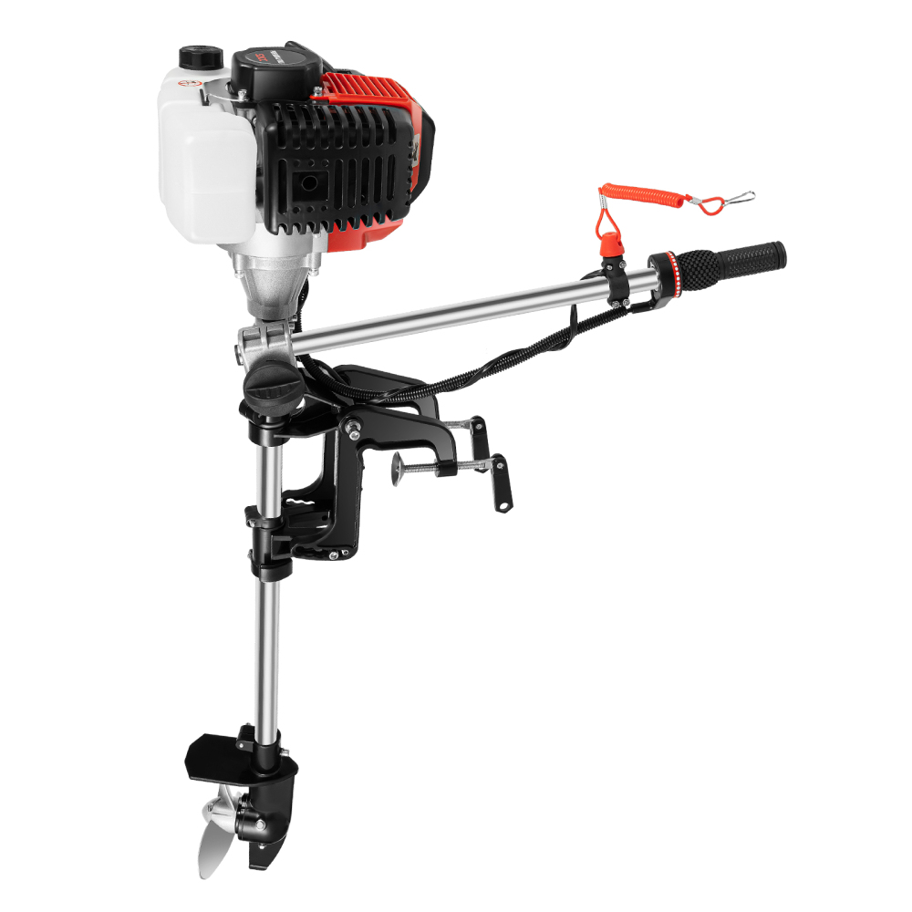 Trolling Outboard Motor,2.3HP 2-Stroke 52CC Gas-Powered Outboard Motor ...