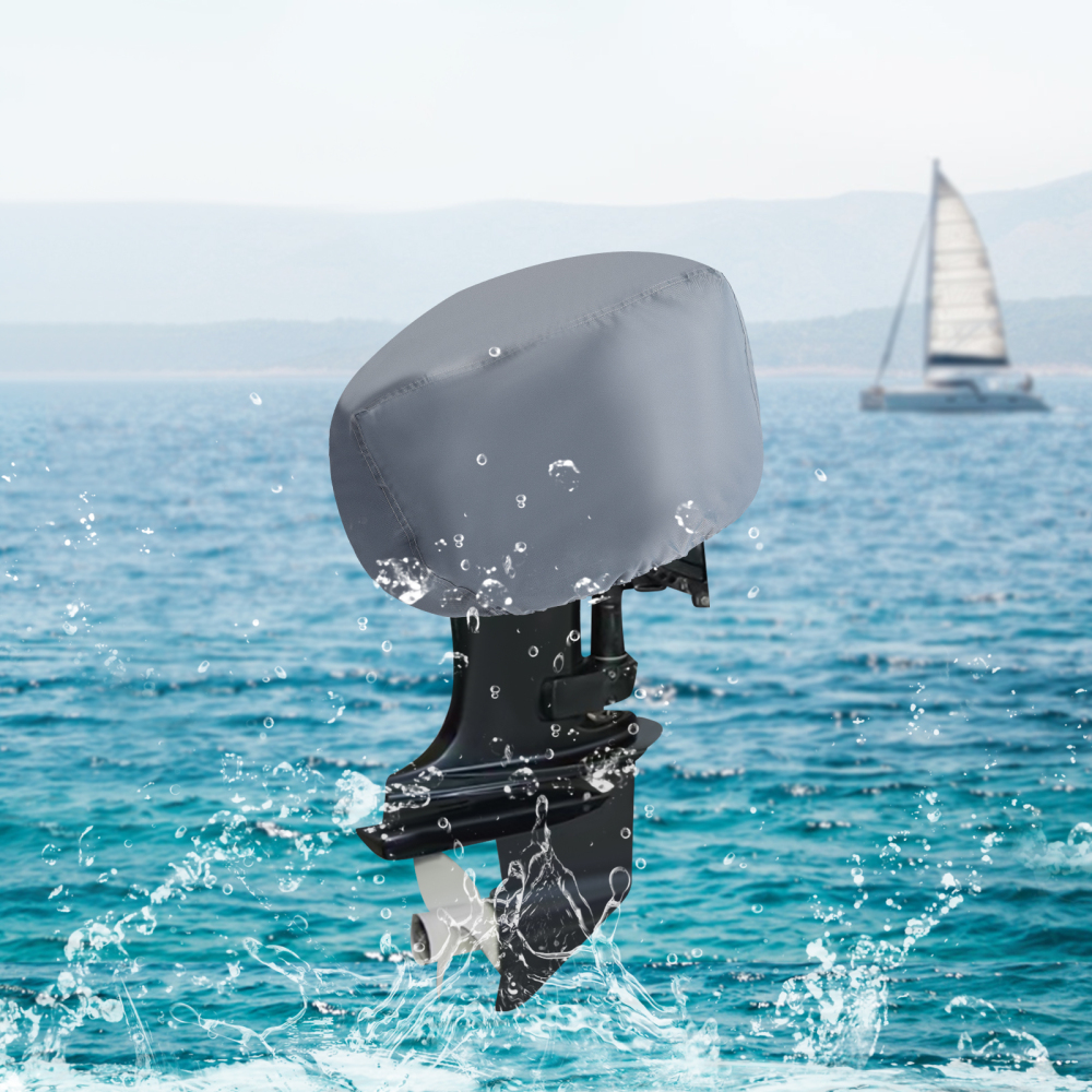 Outboard Motor Cover, Waterproof Boat Motor Covers, 420D Heavy Duty ...